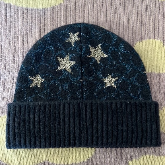 Coach | Accessories | Nwt Coach Wool Alpaca Metallic Signature C Star ...